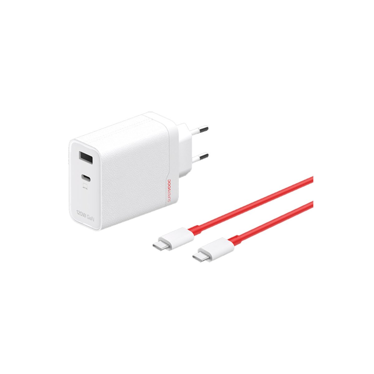 OnePlus 120W SuperVooc Oplader med Adapter og Kabel (USB-A til USB-C ...